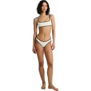 Onia Milly Bikini Bottom - Egret/black
