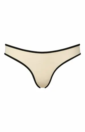 Onia Milly Bikini Bottom - Egret/black