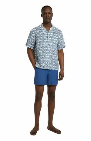Onia Onia Calder Buckle 5" Swim Trunk Pool Blue