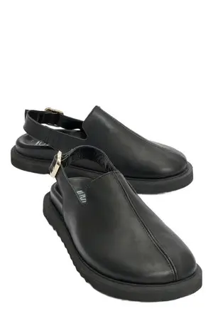 FOREVER & ALWAYS SHOES Laby Leather Clogs - Black Leather