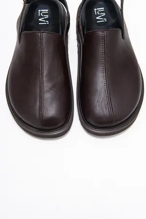 FOREVER & ALWAYS SHOES Laby Leather Clogs - Brown Leather