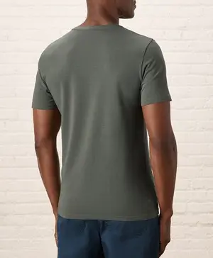 PACT Luxe Stretch Jersey Slim Crew Neck Tee - Black