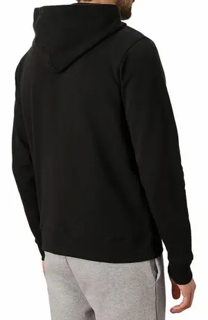 PACT Organic Cotton Cloud Brushed Fleece Pullover Hoodie - Black