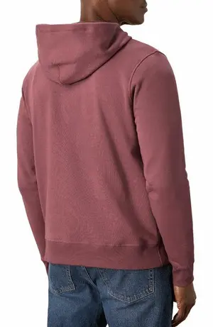 PACT Organic Cotton Cloud Brushed Fleece Pullover Hoodie - Mauve