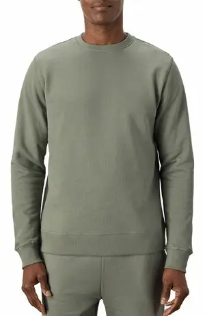 PACT Organic Cotton Cloud Brushed Fleece Crew Sweatshirt