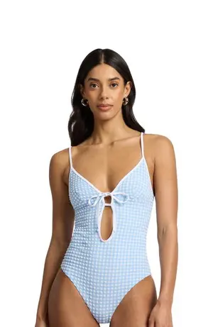 Onia Soleil Tie Front One-piece