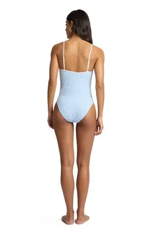 Onia Soleil Tie Front One-piece