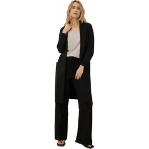 PACT Pact Organic Cotton Cool Stretch Lounge Duster Black