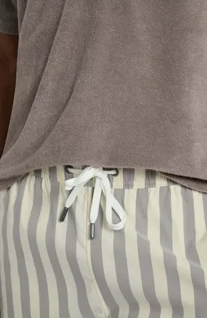 Onia Charles 4" Swim Trunk - Cinder/cream
