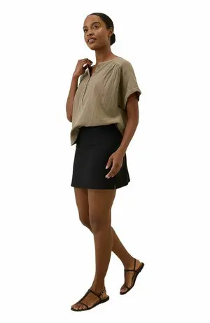 PACT Organic Cotton Pocket Skort - Black