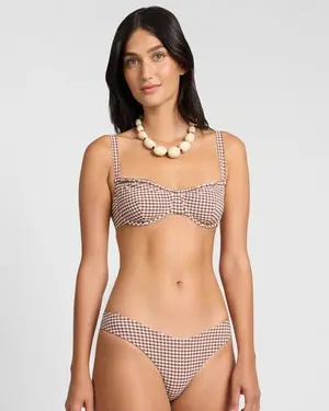Onia Marilyn Bikini Top - Cappuccino/egrt