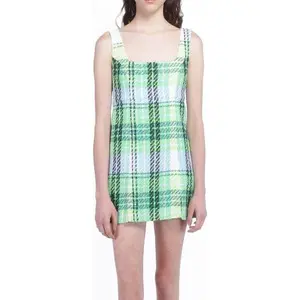 Anna Sui Capri Plaid Mini Dress