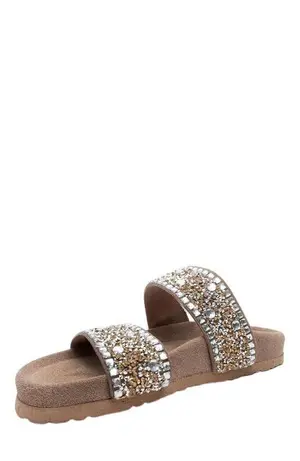 FOREVER & ALWAYS SHOES Jamie Leather Slide Sandal