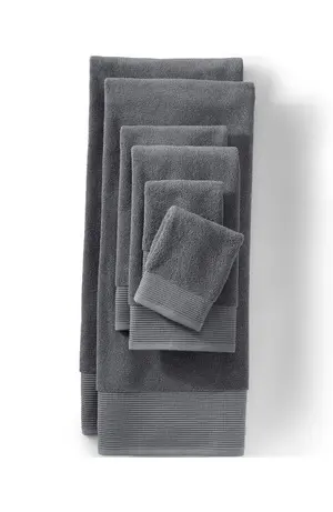 LANDS' END Turkish Luxe Towel Set - Rich Steel