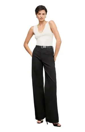 M.M.LAFLEUR Milo Wide-leg Jean - Black