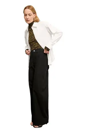 M.M.LAFLEUR Milo Wide-leg Jean - Black