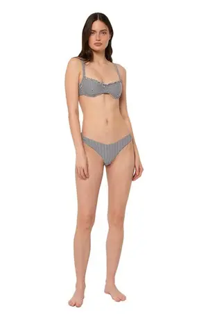 Onia Chiara Bikini Bottom - Deep Navy/white