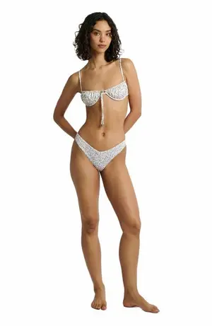 Onia Chiara Bikini Bottom - White Multi