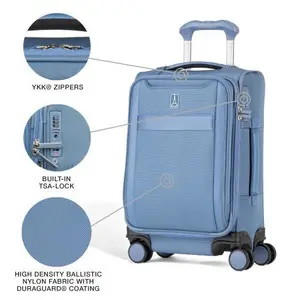 TRAVELPRO 20" Compact Carry-on Expandable Spinner Luggage - Elemental Blue