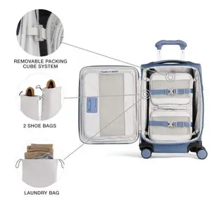 TRAVELPRO 20" Compact Carry-on Expandable Spinner Luggage - Elemental Blue