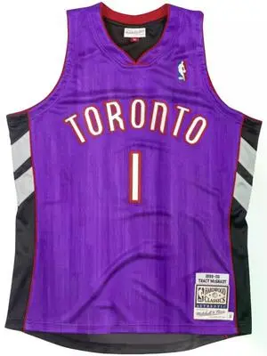 Mitchell & Ness Nba Toronto Raptors 99-00 Tracy Mcgrady Authentic Jersey - Purple