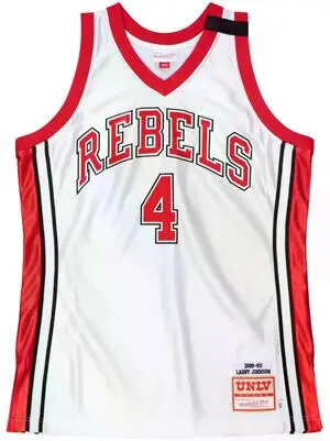 Mitchell & Ness 1989 Larry Johnson Unlv Jersey - White
