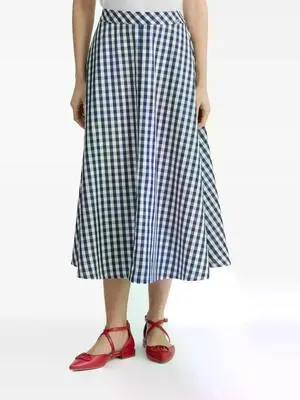Liu Jo Checked Midi Skirt
