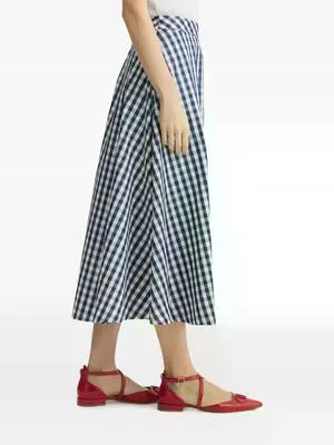 Liu Jo Checked Midi Skirt