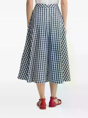 Liu Jo Checked Midi Skirt