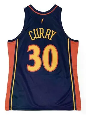 Mitchell & Ness Nba Golden State Warriors 09 Steph Curry Authentic Road Jersey Vest Top - Blue
