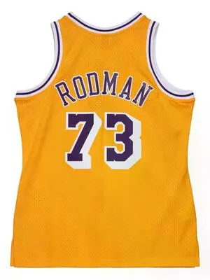 Mitchell & Ness 1998/99 Dennis Rodman Los Angeles Lakers Swingman Player Jersey - Yellow