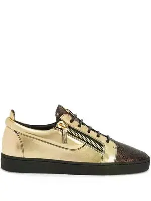 Giuseppe Zanotti Gold Tone Sneakers For Men