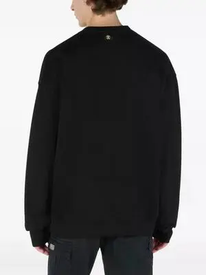 Roberto Cavalli Logo-embroidered Sweatshirt - Black