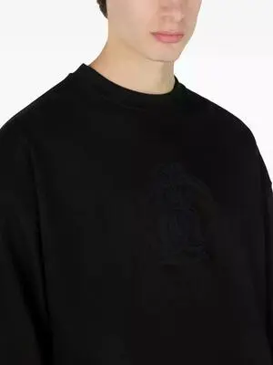Roberto Cavalli Logo-embroidered Sweatshirt - Black