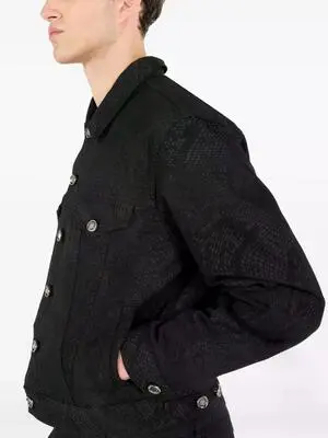 Roberto Cavalli Python-print Jacket