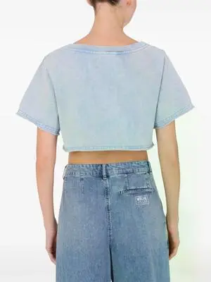 Moschino Denim Cropped T-shirt