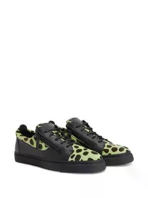 GIUSEPPE ZANOTTI Frankie Double-zip Low-top Sneakers - Black