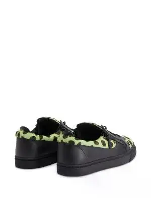 GIUSEPPE ZANOTTI Frankie Double-zip Low-top Sneakers - Black