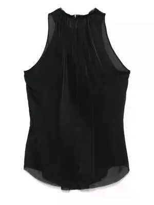 Balmain Silk Sleeveless Blouse