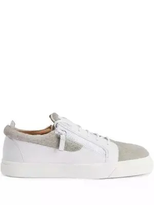 GIUSEPPE ZANOTTI Frankie Double-zip Low-top Sneakers - Grey