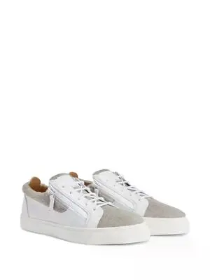 GIUSEPPE ZANOTTI Frankie Double-zip Low-top Sneakers - Grey