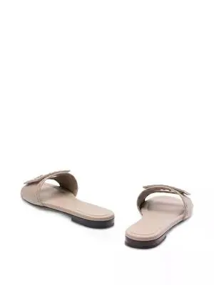 Fendi Logo Slides Sandals - Pink