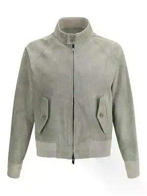 SALVATORE SANTORO Suede Bomber Jacket