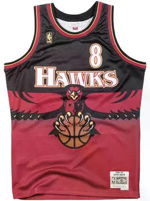 Mitchell & Ness Nba Atlanta Hawks 96 Steve Smith Swingman Road Jersey Tank Top - Red