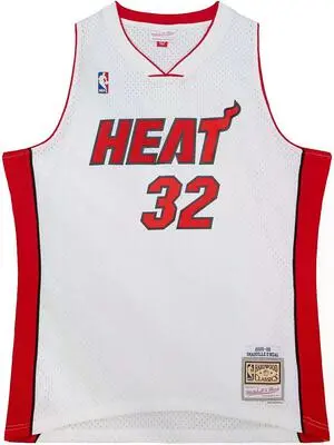 Mitchell & Ness Nba Heat 2005 Shaquille O'neal Jersey - White