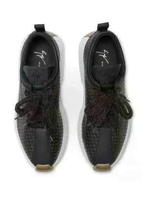 GIUSEPPE ZANOTTI Ferox Lace-up Low-top Sneakers - Black