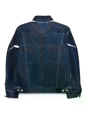Comme Des Garçons Denim-print Jacket