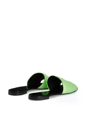 GIUSEPPE ZANOTTI Shirley Glitter Sandals - Green