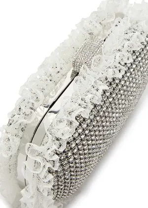 SELF-PORTRAIT X Christopher Kane Crystal-embellished Box Clutch