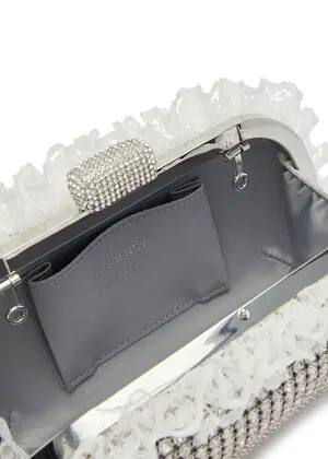 SELF-PORTRAIT X Christopher Kane Crystal-embellished Box Clutch